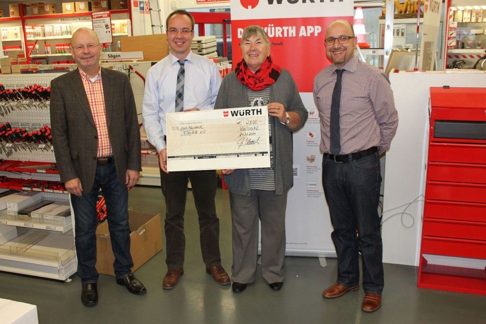 Erfolgreiche POWERTAGE der Fa. A. WÜRTH - Spende für FUoKK eV ü/€ 2000 ...